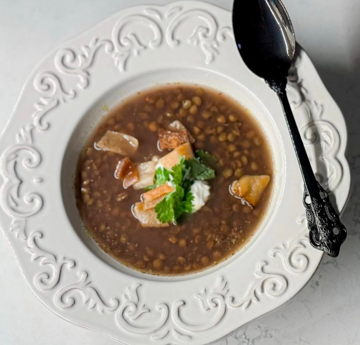 Levantine Lentil Noodle Soup (shorbet ʿadas b-ish-shaʿriyye) – Sahtain Nunu